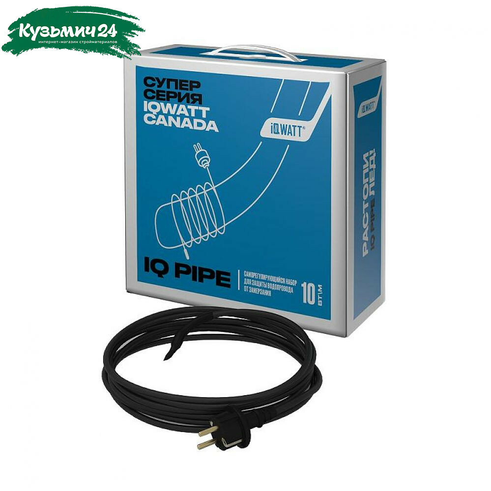 Саморегулирующийся набор для защиты водопровода от замерзания IQ PIPE IQWATT 10 Вт/м, 6 m, 00303