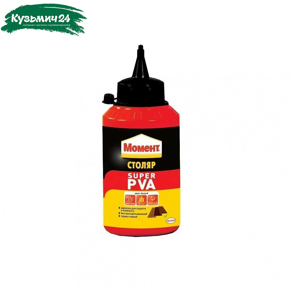 Клей Henkel Момент Super ПВА строительный, для паркета, ламината, 250 г, 1 шт.