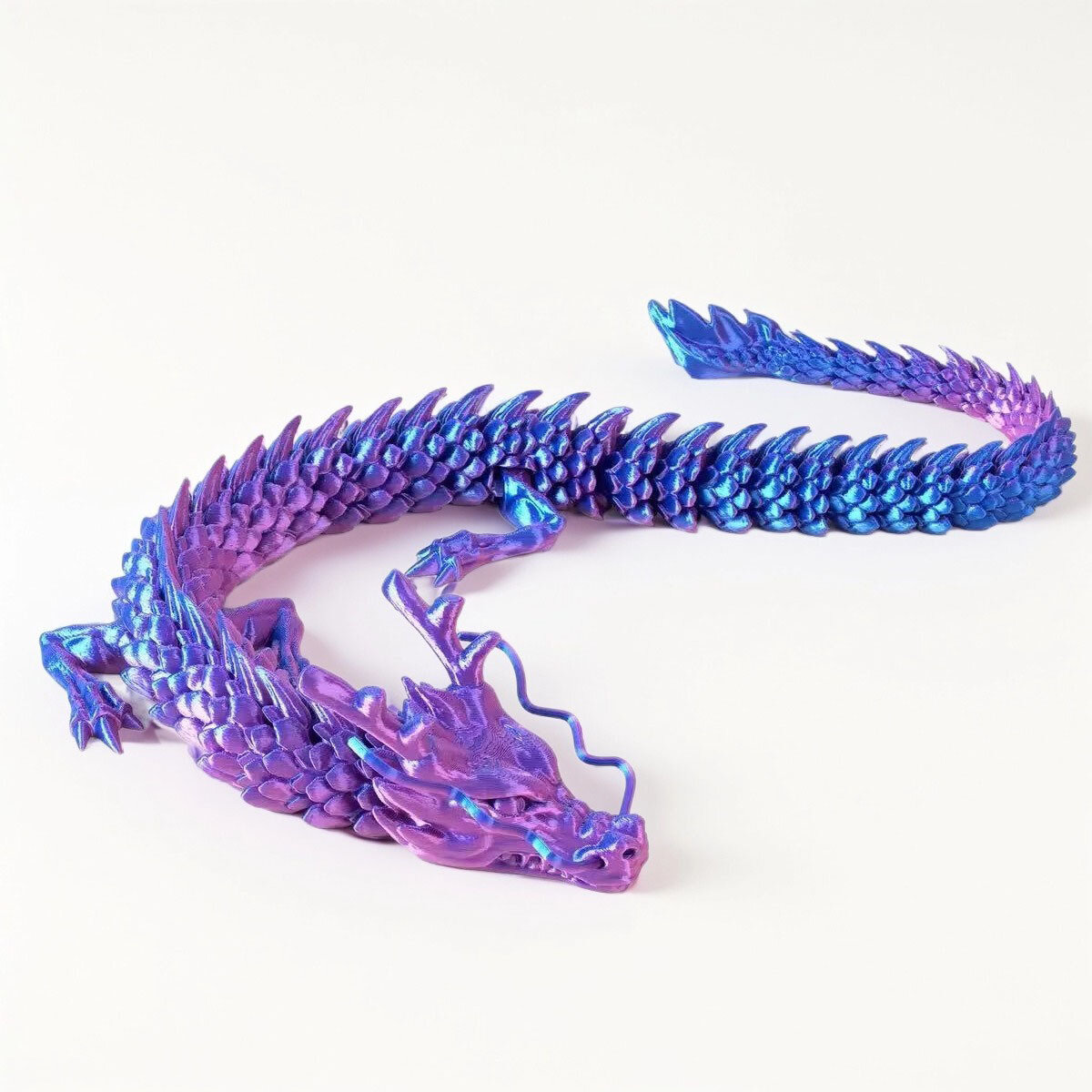 3D-печатный китайский дракон, шарнирный артефакт со светящимся светом — игрушка/рукоделие