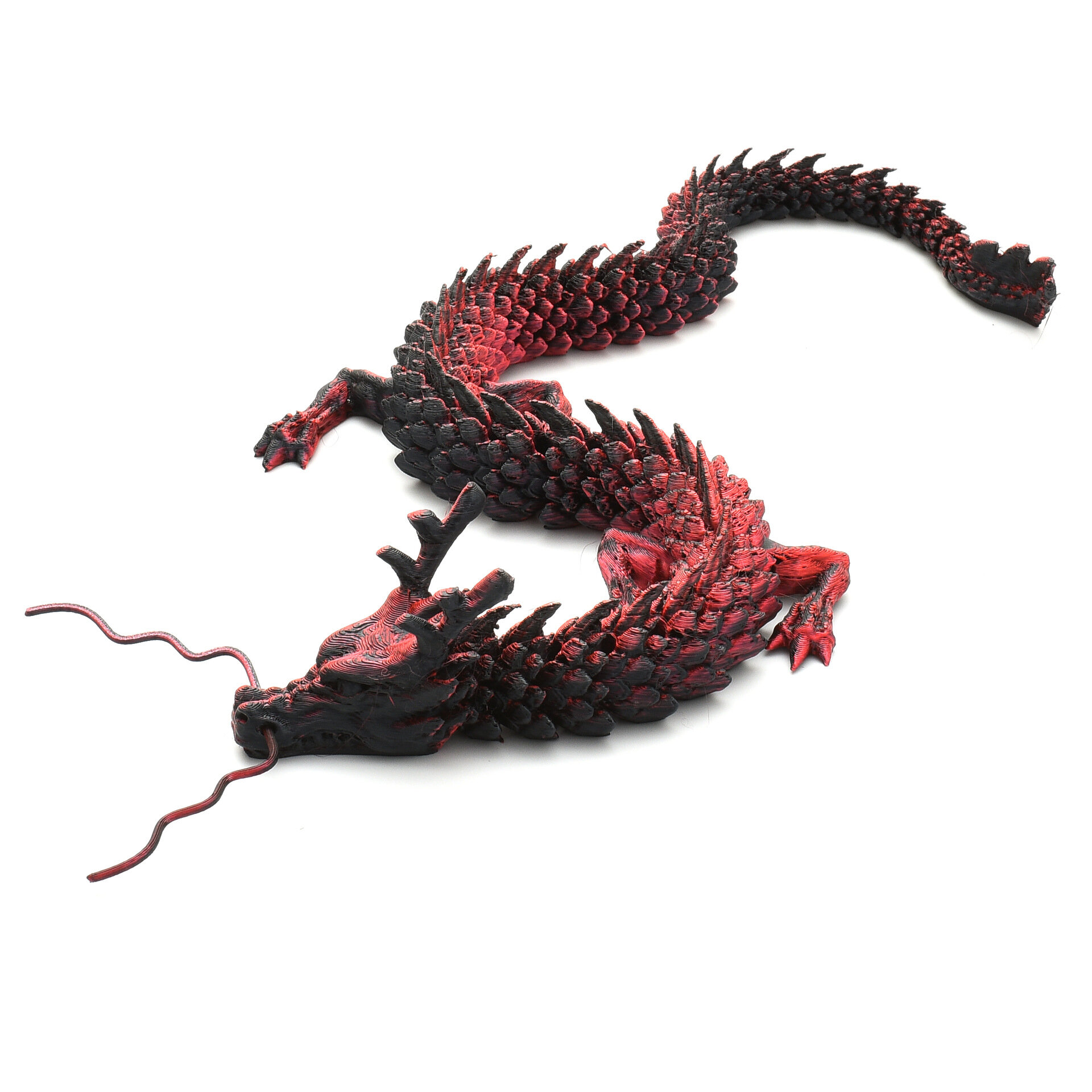 3D-печатный китайский дракон, шарнирный артефакт со светящимся светом — игрушка/рукоделие