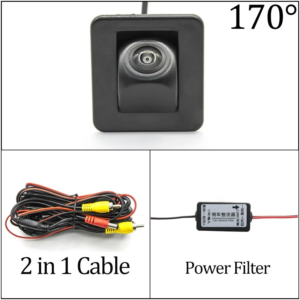 Автомобильная камера заднего вида HD AHD Fisheye Starlight для LADA VESTA SW/VESTA SW CROSS/VESTA, монитор заднего хода для спортивных автомобилей 170 and Power filter