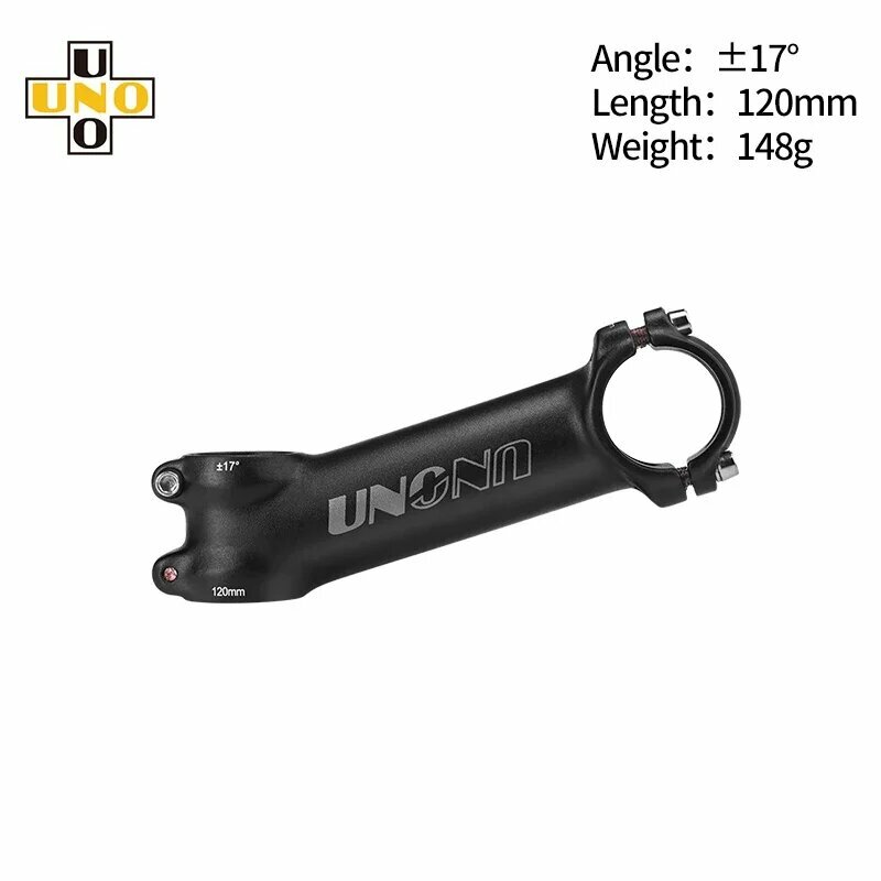 Вынос UNO 31,8 17 градусов 35 градусов вынос 110 120 130 мм черный mtb вынос руля велосипеда 31,8 мм для дорожного горного велосипеда BMX