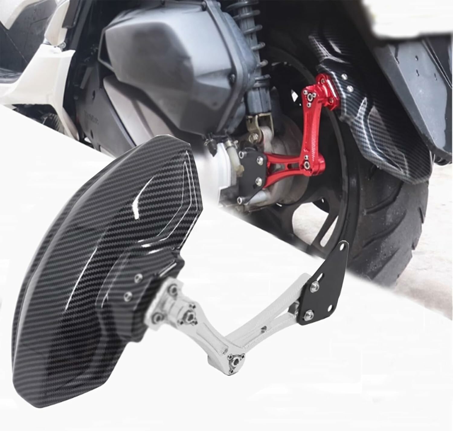 Задний Брызговик для Мотоцикла /Брызговики для мотоциклов и электровелосипедов/Карбон Свободная Регулировка