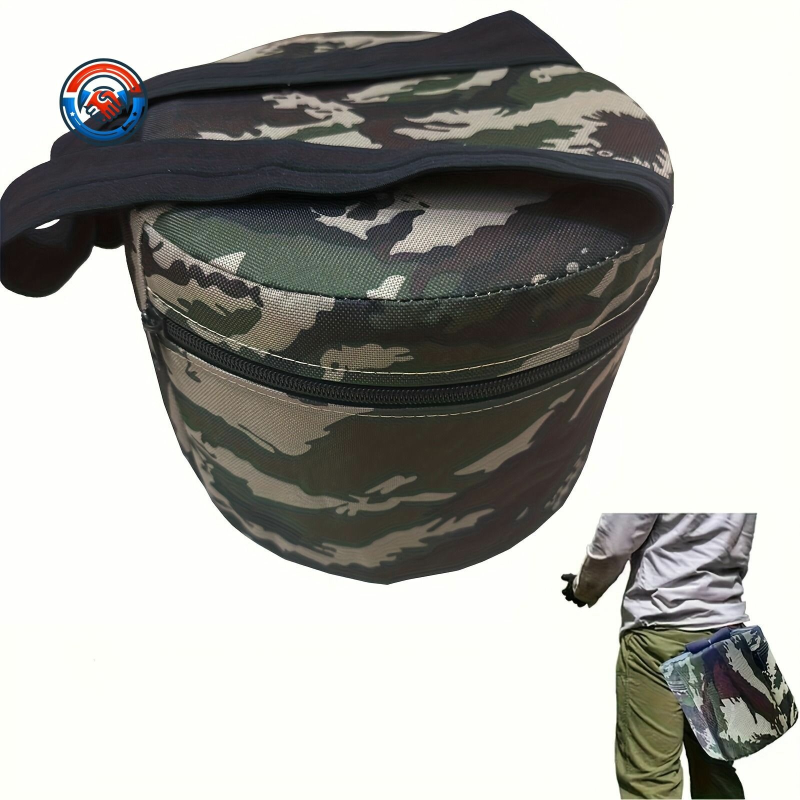 Надувное садовое кресло-помощник для прополки, рыбалки и сбора ягод, лёгкое переносное сиденье на бедрах, подарок дачнику и рыбаку, компактный стул для работы с землёй