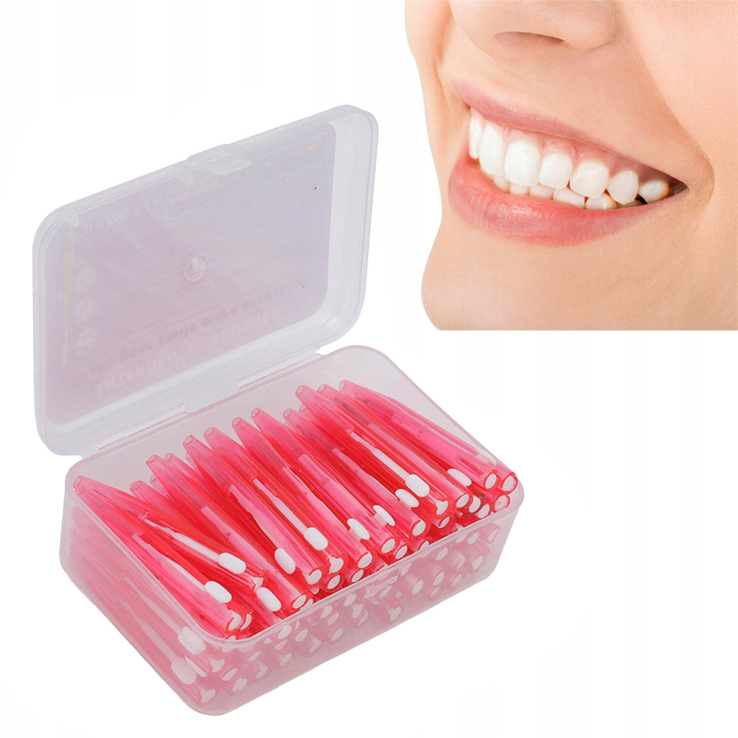 60 штук/набор ретрактируемых межзубных щеток, клей, порошок для зубов для гигиены полости рта, щетка для зубов из мягкого пластика, зубочистки для очистки полости рта, диаметр розовой межзубной щетки 0,6 мм, синей 0,7 мм, зеленой 0,8 мм, желтой 1,0-1,2