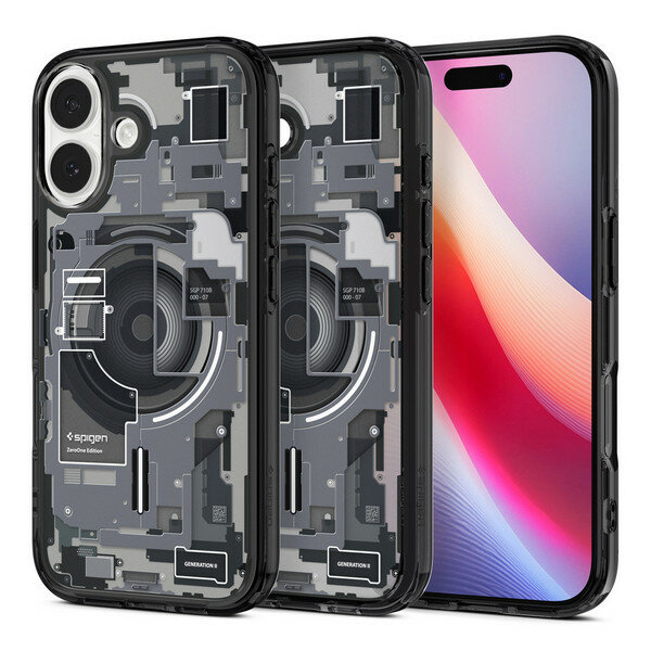Чехол Spigen Ultra Hybrid MagFit для iPhone 17 (ACS10387) Zero One Black