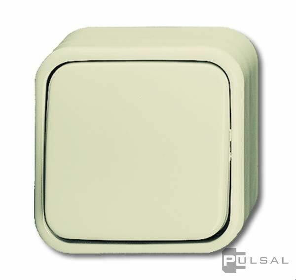 Выключатель/переключатель ABB одноклавишный без подсветки накладной монтаж пластмасса слоновая кость