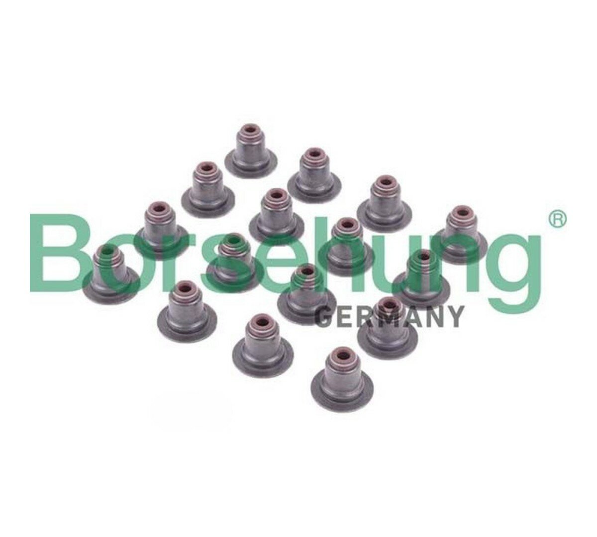 Колпачки маслосъемные Borsehung B12506 комплект 16 шт, BMW 3 F30, F80 2012.07-2016.08 1.6L, MINI Roadster R59 2011.11-2015.04 1.6L