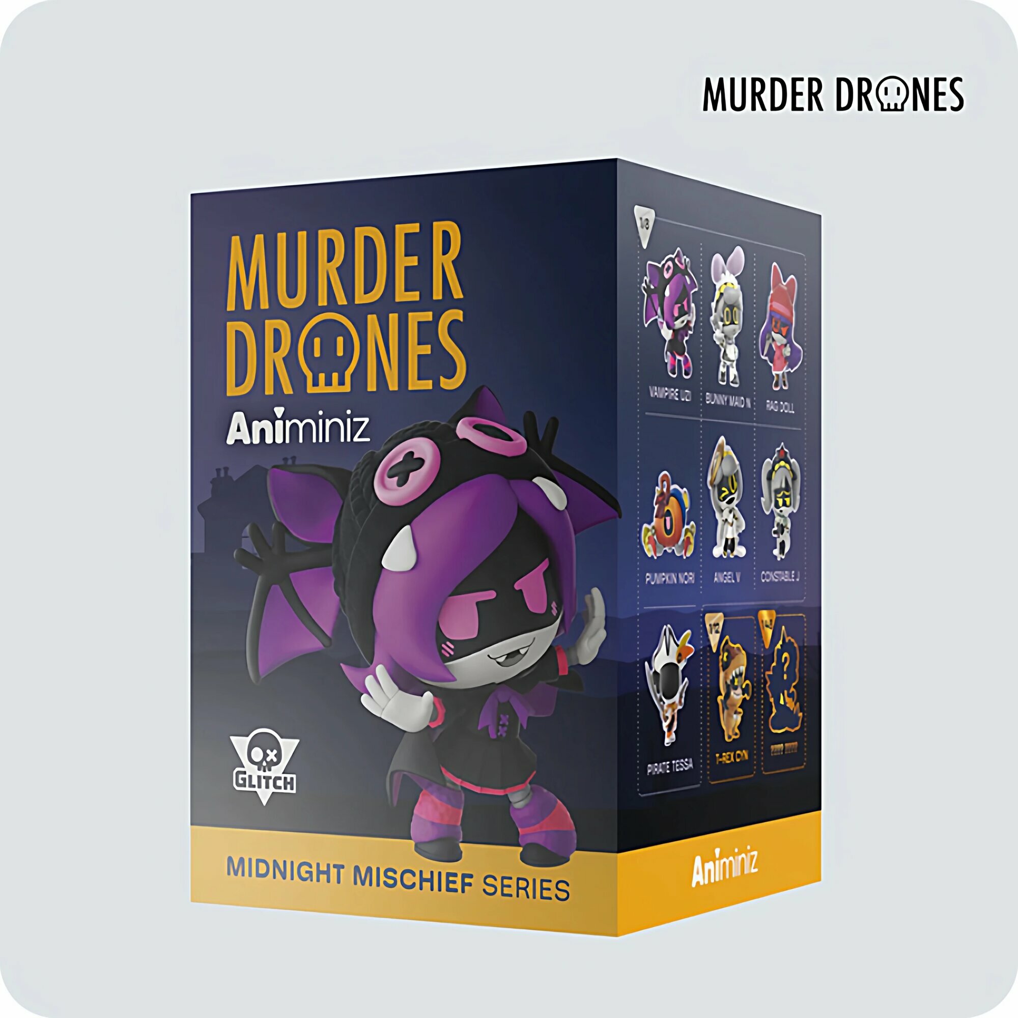 Bandai Murder Drones Midnight Mischief Series Blind Box Glitch Мини-фигурка Random 1pc