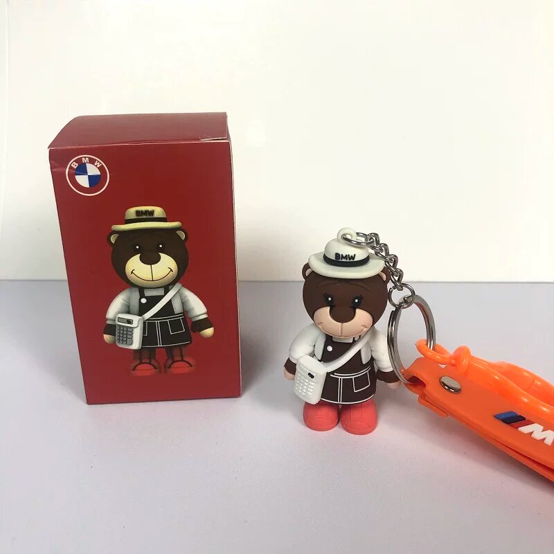 Брелок для ключей BMW Bear Doll Blade Square 3, серия 5 x1, мини-брелок для ключей, высококачественный оригинальный