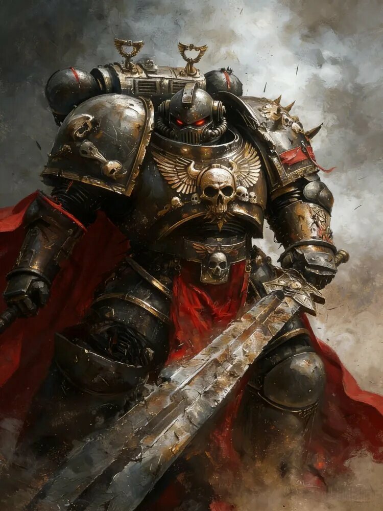 Гобелен Warhammer 40k Чёрный Легион для украшения комнаты и подарка 100*70CM