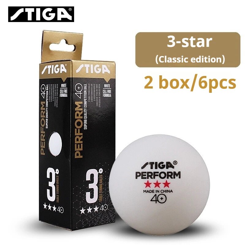 Мячи для настольного тенниса STIGA 3 Stars ABS 40+ 2box