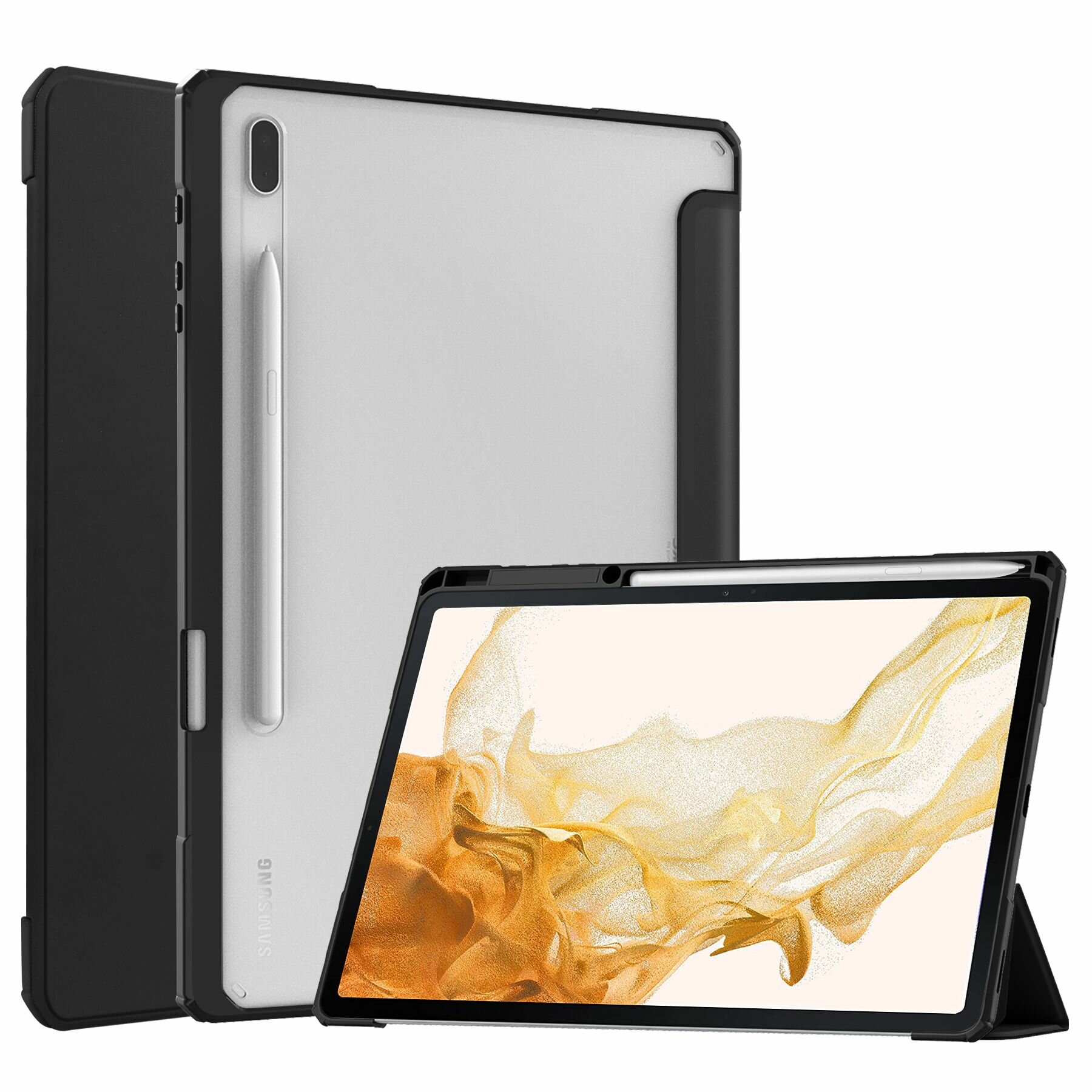 Чехол MyPads для Планшета Samsung Galaxy Tab S7+ / S7 FE Lite / S8 plus 12.4"