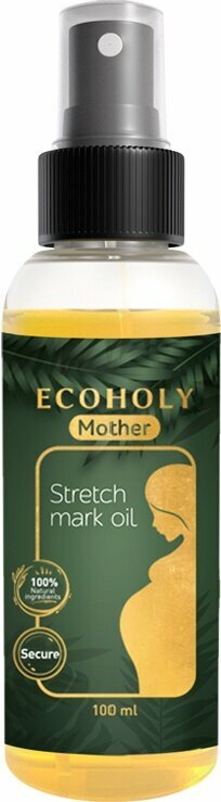 Масло для профилактики растяжек Ecoholy, 100 мл