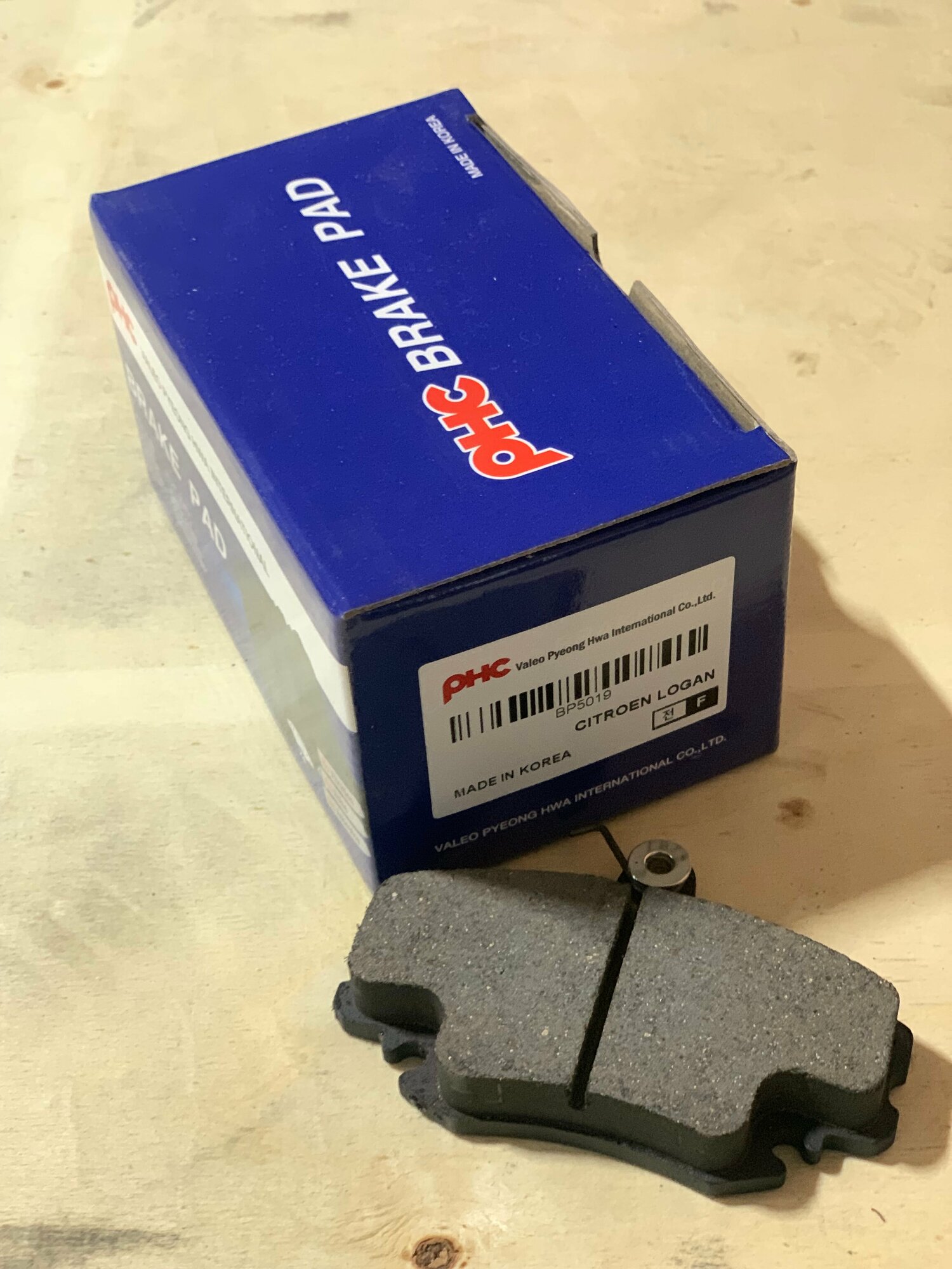 Колодки тормозные передние BP5019 для RENAULT (LOGAN PH1,2, CLIO, SANDERO )/LADA (LARGUS) (8 кл)