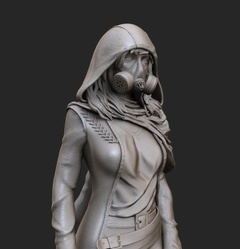 AM35174 Фигура девушка сталкер