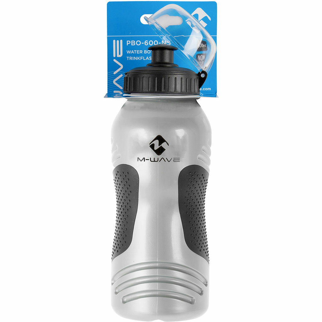 Фляга MIGHTY пластиковая 0.6 л, серо-черная