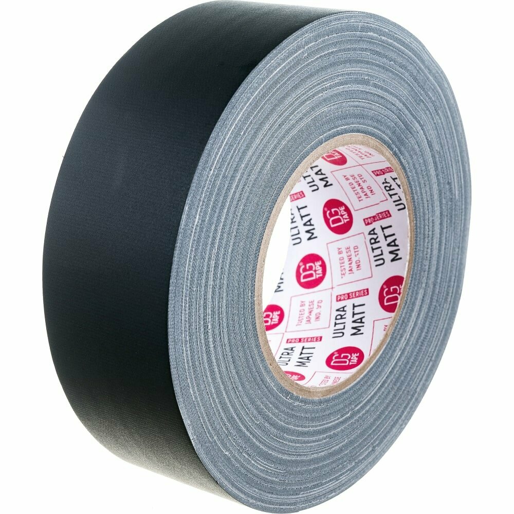 Клейкая лента DGTAPE ultraMATT - Гаффа тейп 50мм/50м - Черный UM50/50/B
