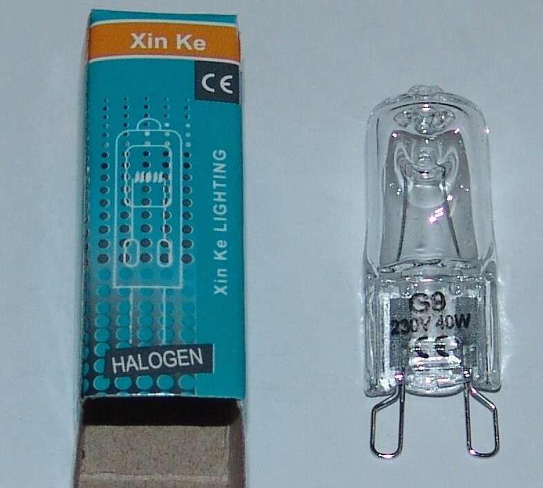 Галогеновая лампа G9, 40W для Electrolux WP007