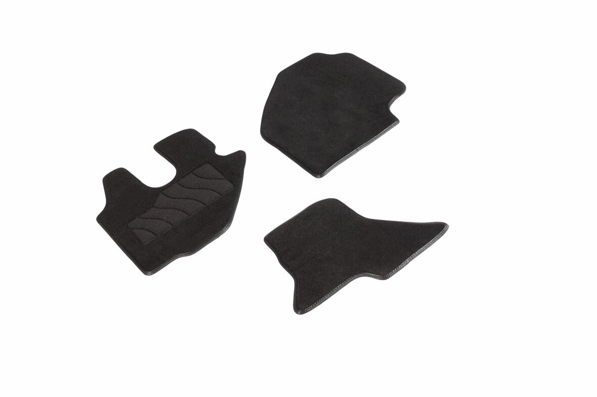 Ворсовые коврики LUX Isuzu ELF (3.5- 5.5 т) черные Seintex 95061