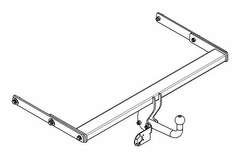 Фаркоп на SKODA SUPER B (2008-2013) (без электрики, паспорт/сертификат в комплекте) Автос. SK 06