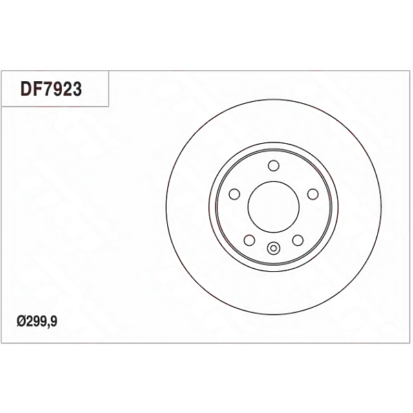 TRW DF7923 (0569070 / 0569082 / 0986479644) диск тормозной chevrolet: cruze 09-, orlando 10-, volt 11- opel: ampera 11-, (Комплект 2 штуки)
