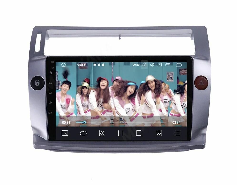 Автомагнитола 2 din 9 дюймов для Citroen C4 2005-2012 / Android 2Gb+32Gb / GPS / Bluetooth / Wi-Fi / FM-радио