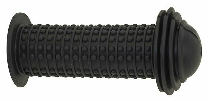 Ручки на руль для велосипеда грипсы H71 детские резиновые 96мм антискользящие, с торцевой защитой, черные