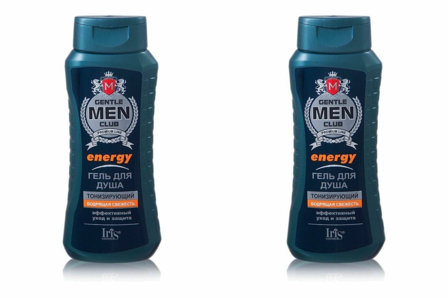 Iris Гель для душа Gentlemen club "ENERGY тонизирующий" 400мл 2 шт