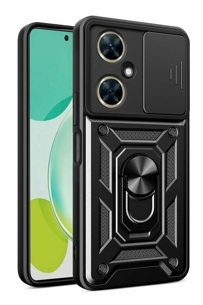 Чехол противоударный для Huawei Nova 11i / Хуавей Нова 11i с защитой камеры armors (Черный)