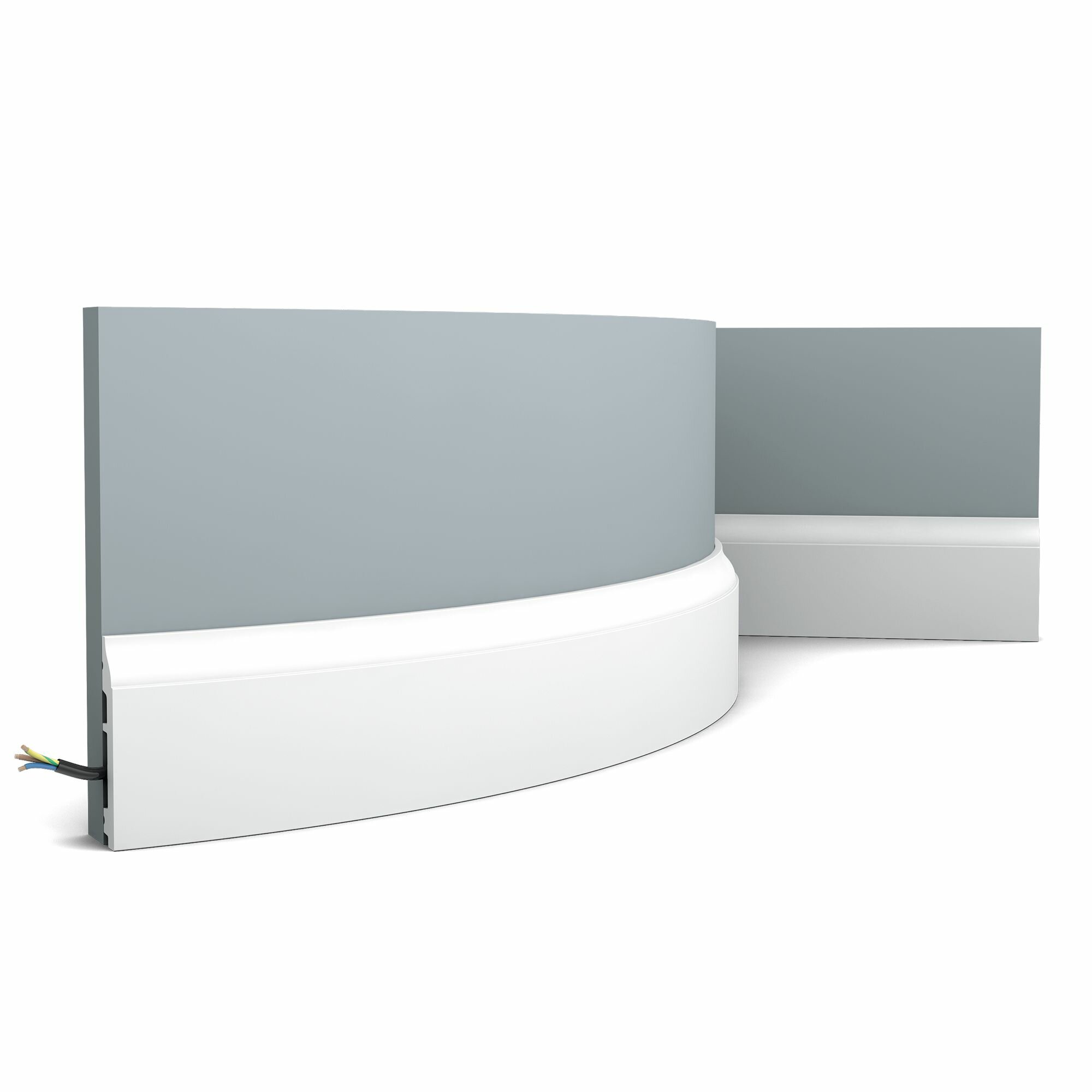 Плинтус гибкий из дюрополимера Orac Decor SX172F (85*14*2000мм)