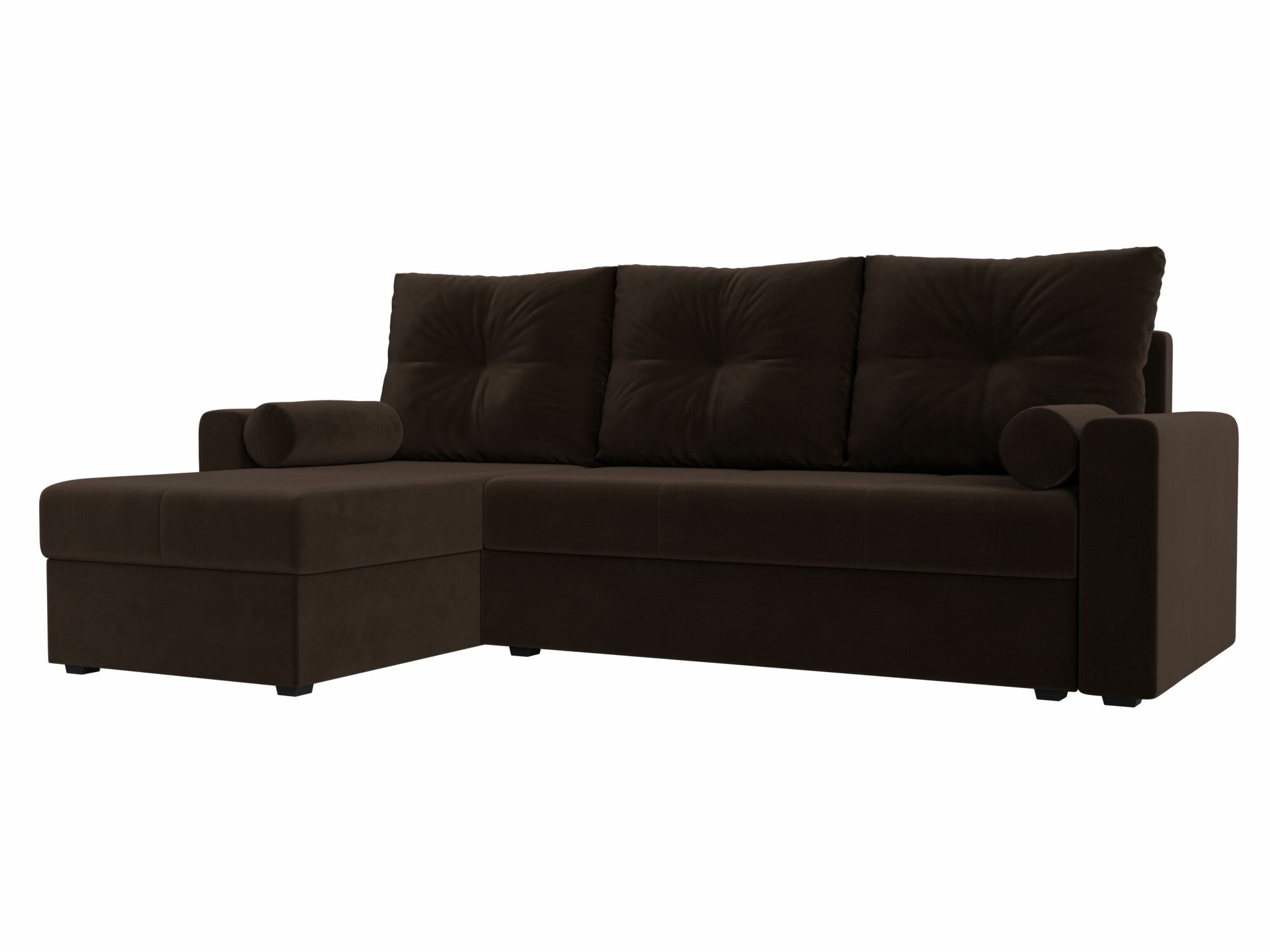 Угловой диван Верона лайт левый угол, Микровельвет, Модель 114069L