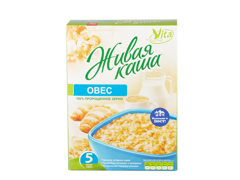 Живая каша из пророщенного овса VITA, 300 г