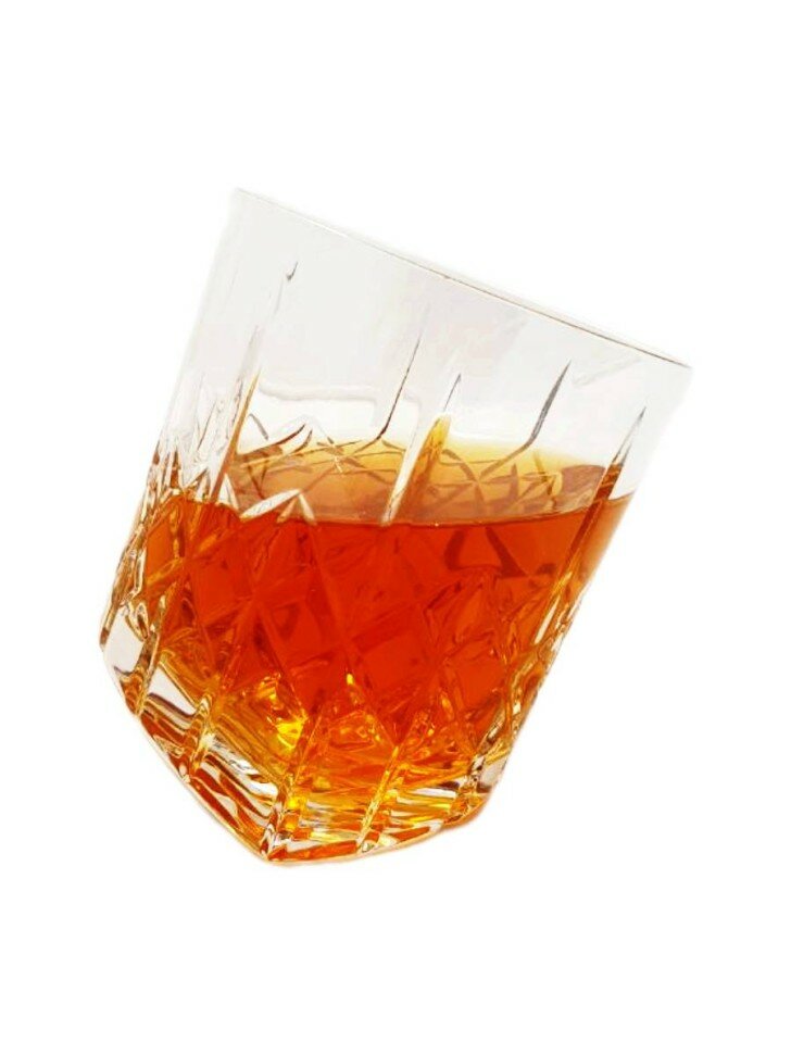 Хрустальный бокал "Ромбы" со скошенным дном (350 мл, Неман)