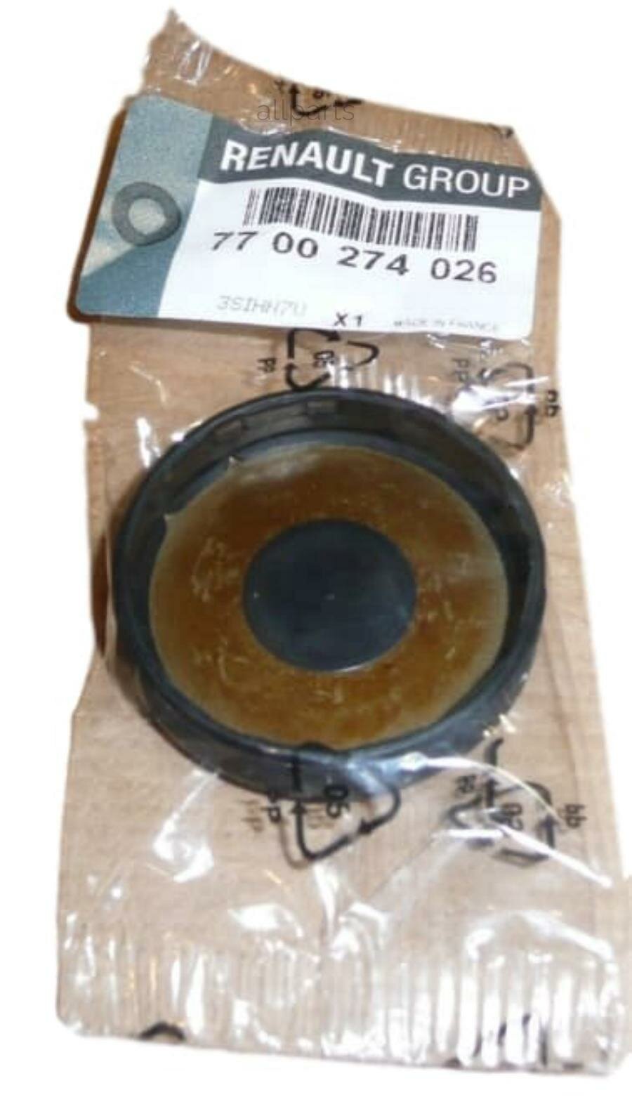 RENAULT 7700 274 026 Заглушка головки блока цилиндров мал. RENAULT Logan/LADA Largus 16 кл 7700 274 026