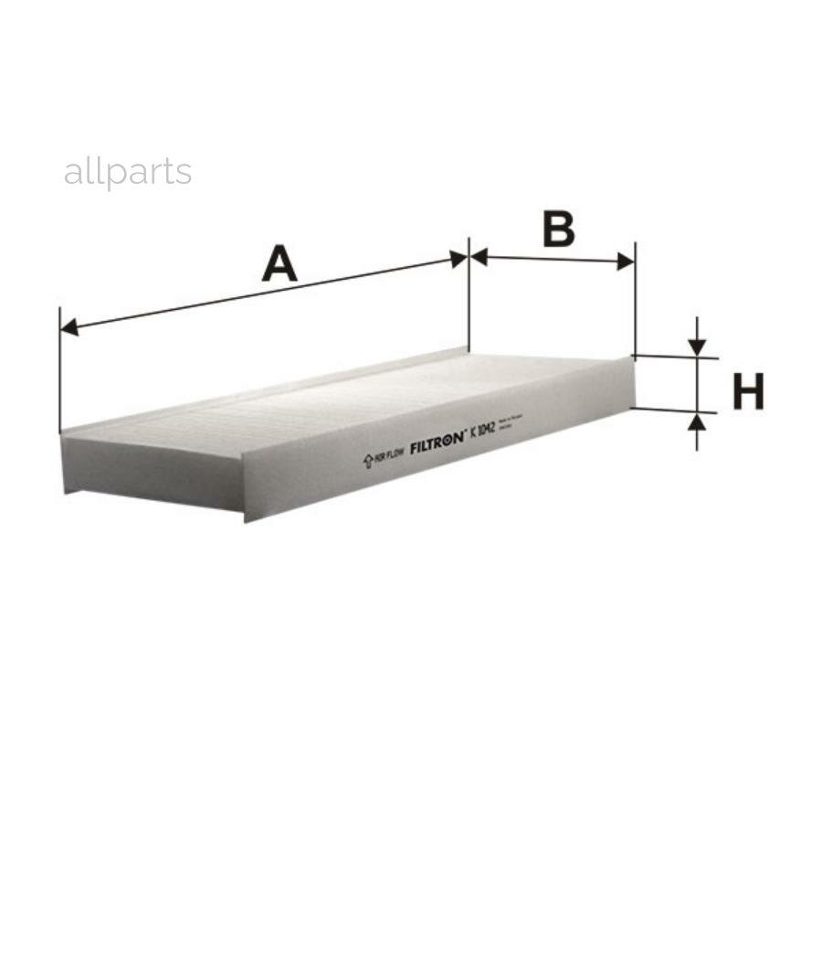 FILTRON K1042 Фильтр салонный MB Truck /Actros FILTRON K1042