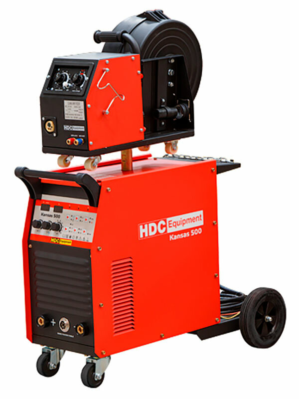 Полуавтомат сварочный HDC Kansas 500, 380 В, MIG/FLUX/MMA, евроразъем, синергетический режим (HD-KNS500-E3)
