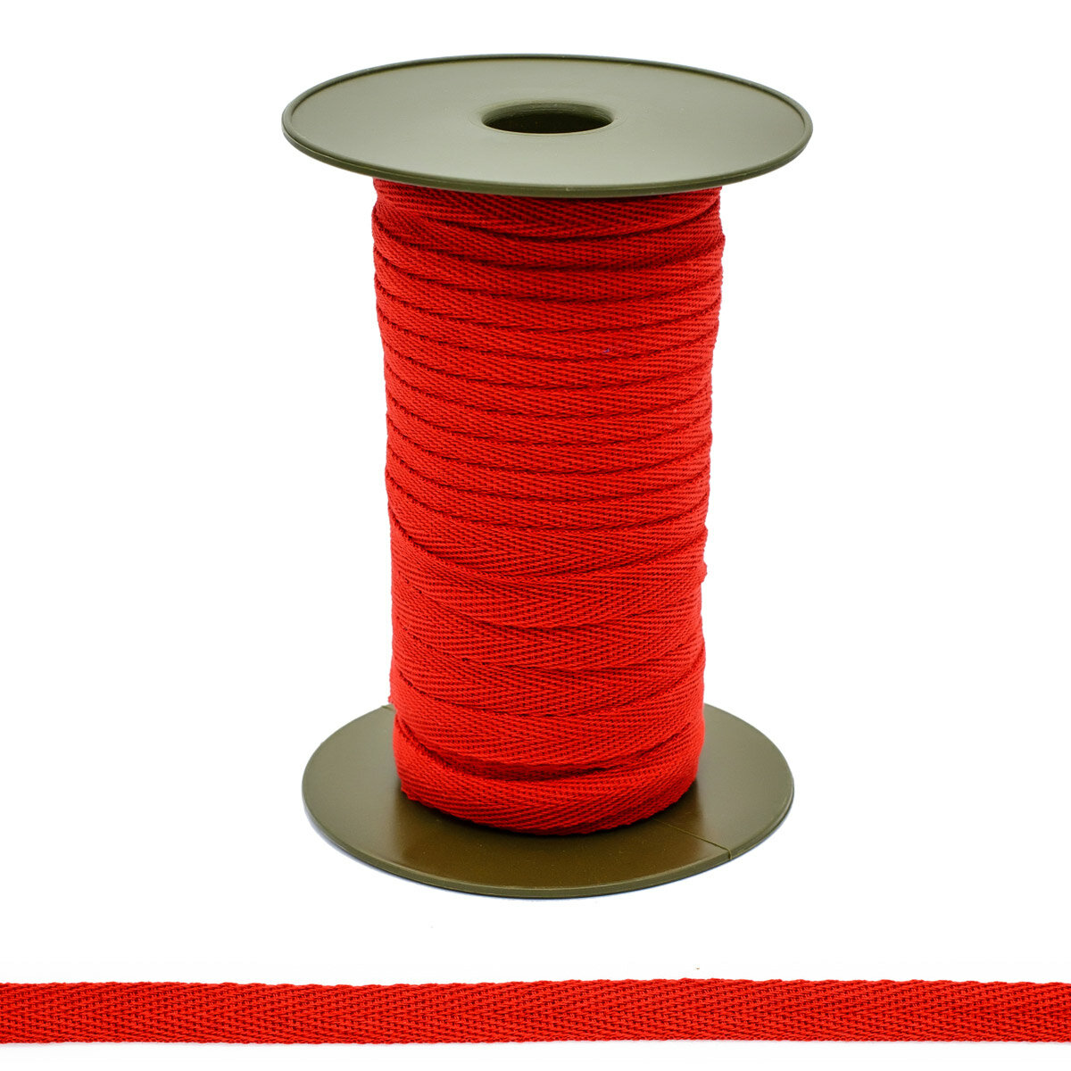 Лента киперная хлопок 100%, Айрис, 1013, 3,1 г/м, 13 мм*50 м (красный)