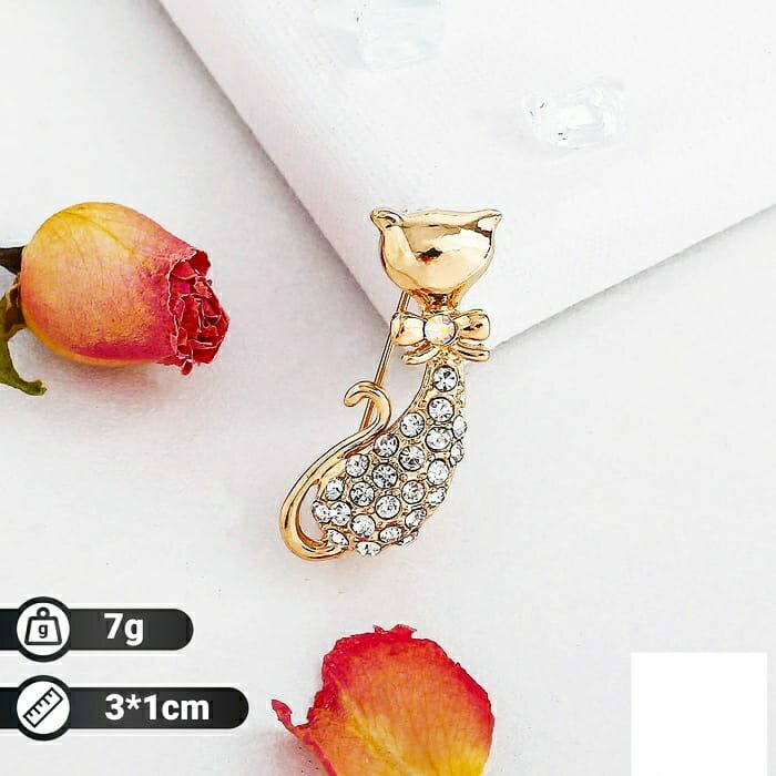 Брошь, стразы, стекло