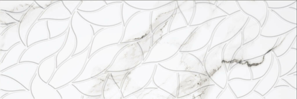 Gravita Плитка CARARA BIANCO ERA глянец глянц, 30x90 10,5 мм, арт. 78801845 (цена за 1.08 м2)