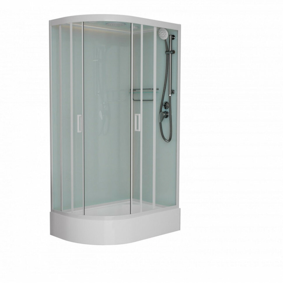 Душевая кабина Frank F412/1R М White 120x80 матовое стекло, 20030