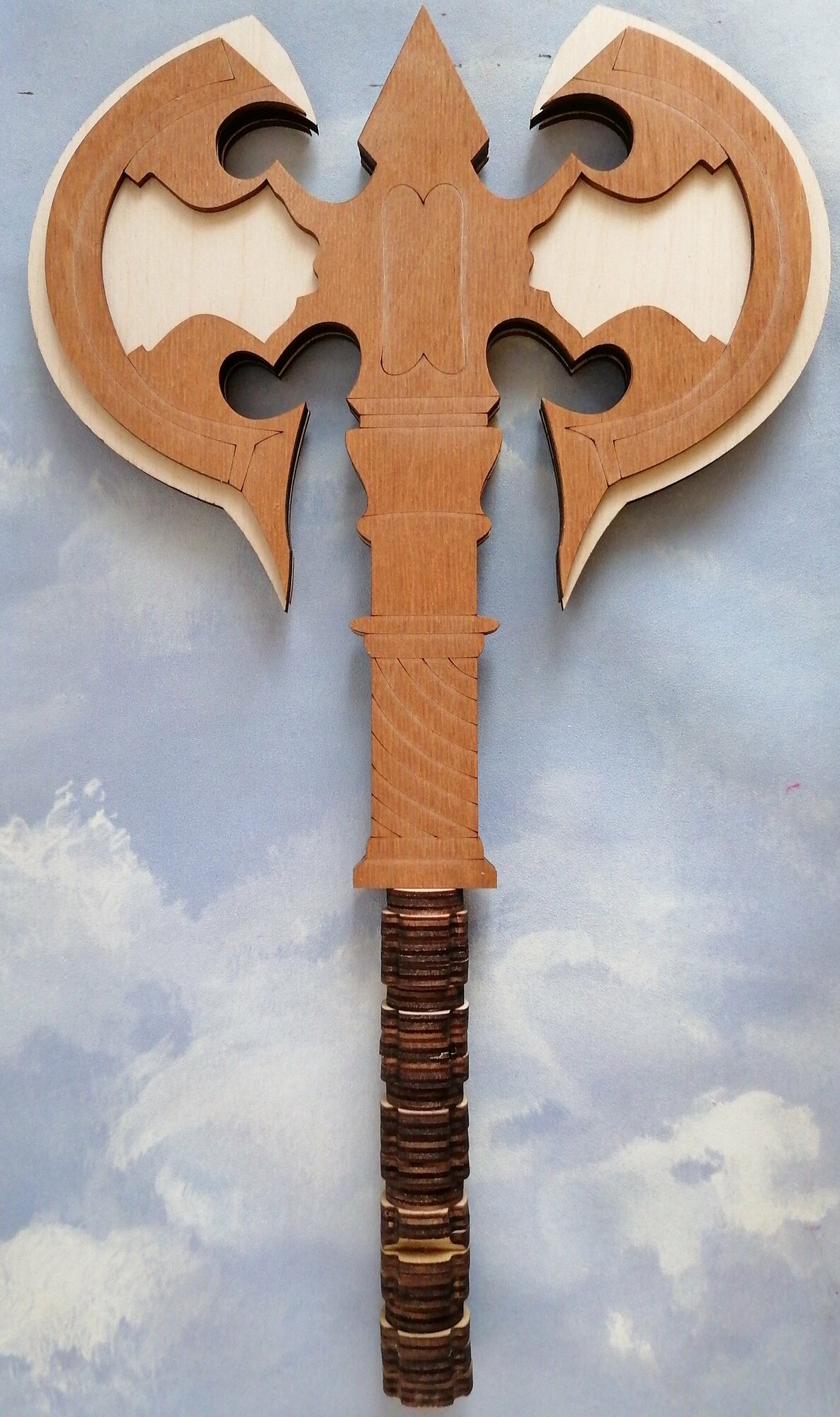 Деревянный игровой топор секира. Дерево, Технолог