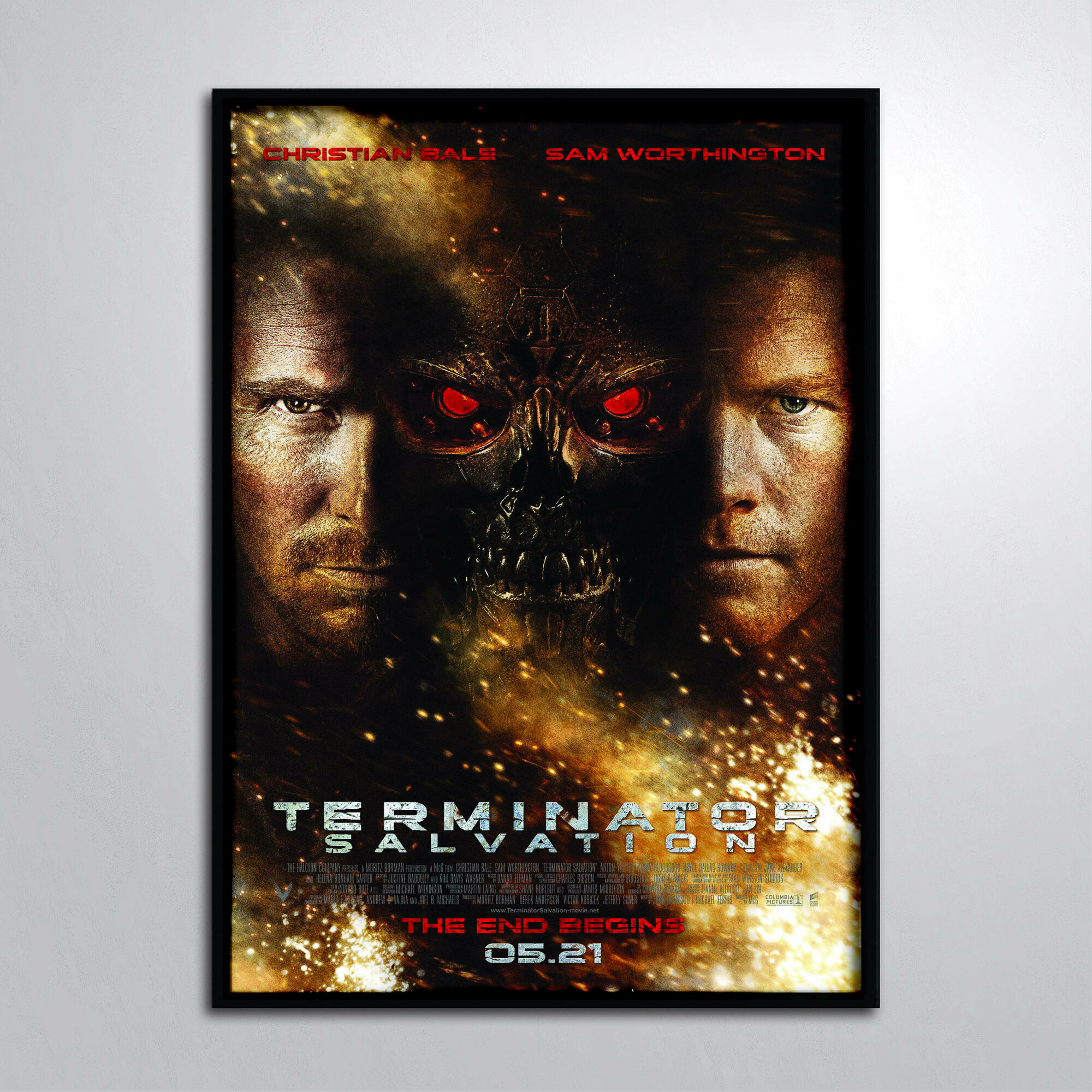 Постер без рамы/Терминатор Да придёт спаситель Кристиан Бэйл Сэм Уортингтон Terminator Salvation