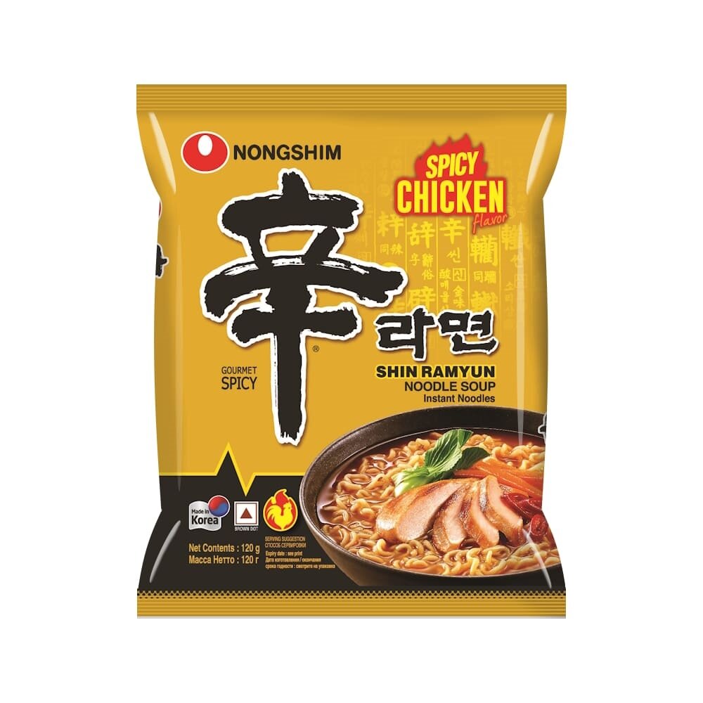 Лапша Острая курица Nongshim Shin Ramyun 120 г