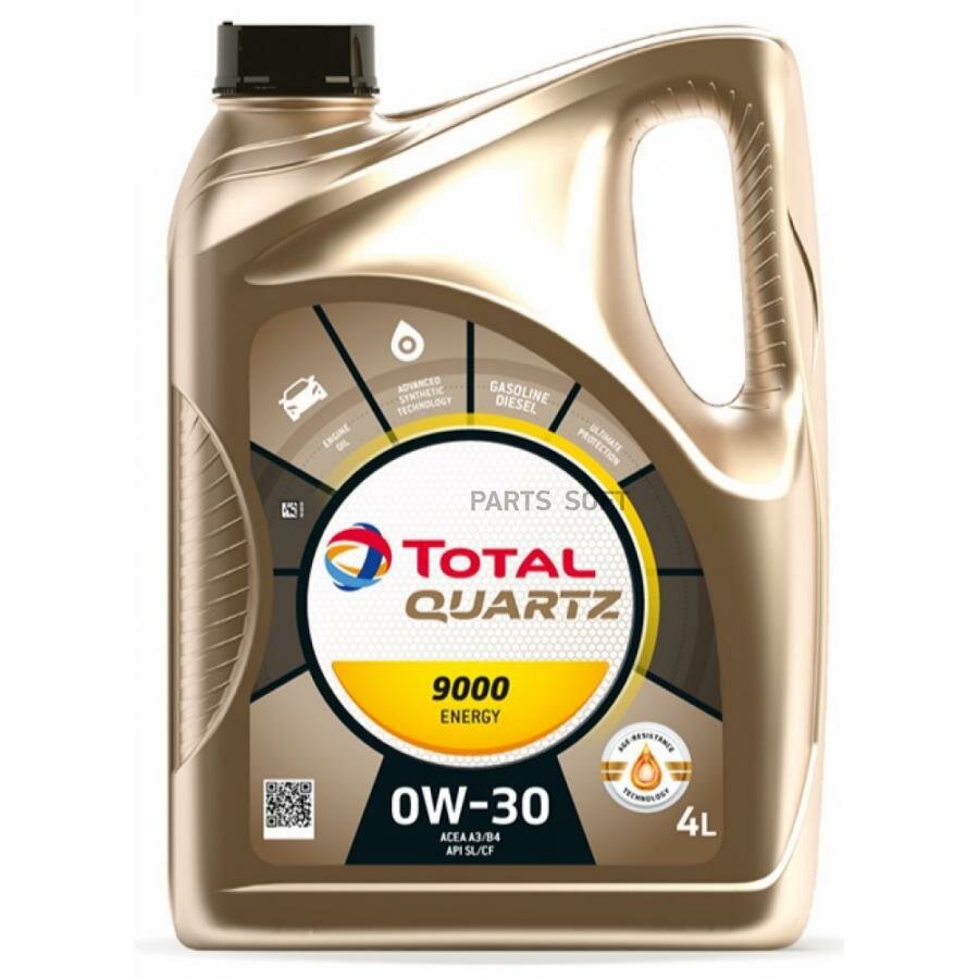 Масло моторное quartz 9000 energy 0w30, 4l замена номеру 151523