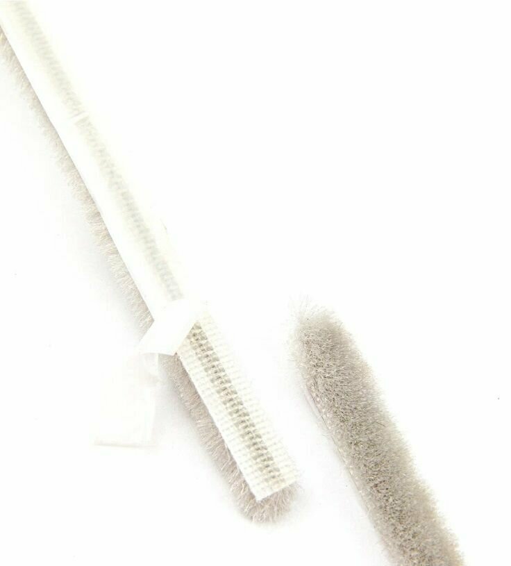 Шлегель, пыльник, буферная лента, уплотнитель для шкафа купе, самоклеящийся , высота 6мм, ширина 7мм(Серебро),5 метров.