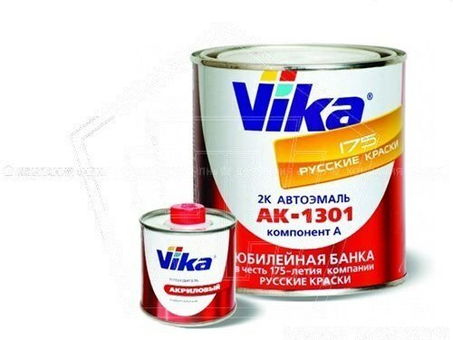 Автоэмаль вика 2к акриловая ак-1301 (баклажан 107) 0,85 кг (107)