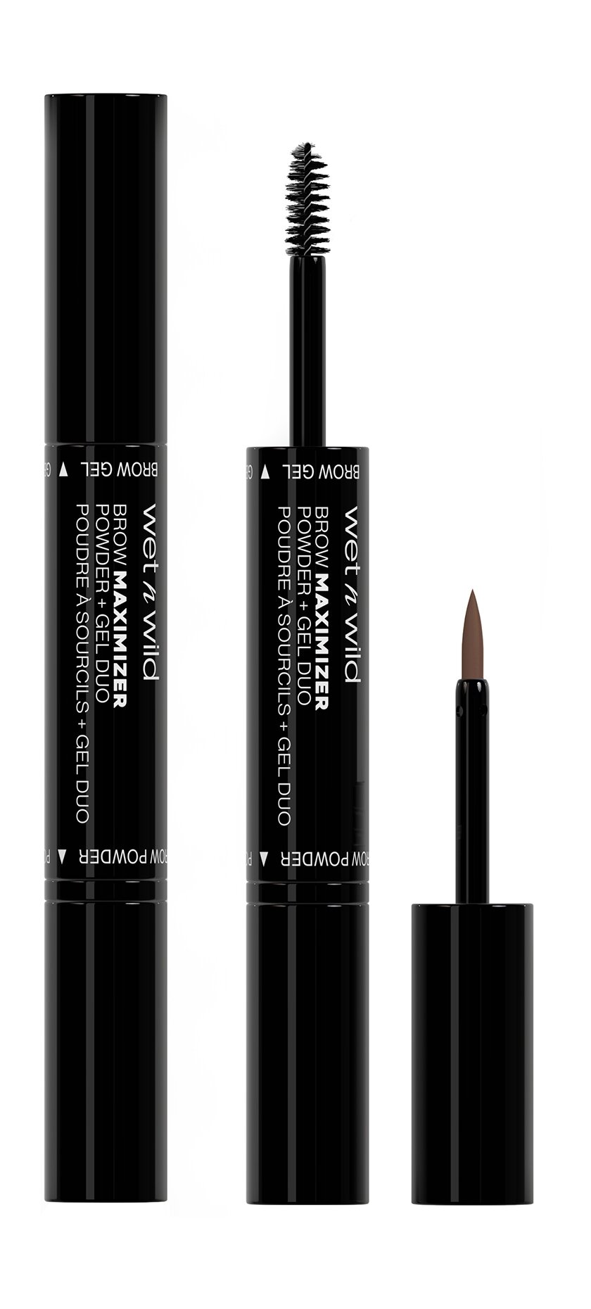 WET N WILD Гель и пудра для бровей Brow Maximizer Powder + Gel Duo Тон 1115504e neutral brown, 3,5 мл