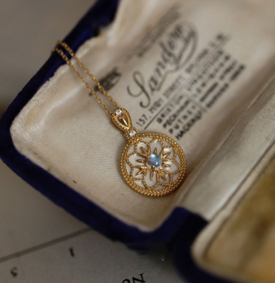 Славянский оберег, колье, перламутр синтетический