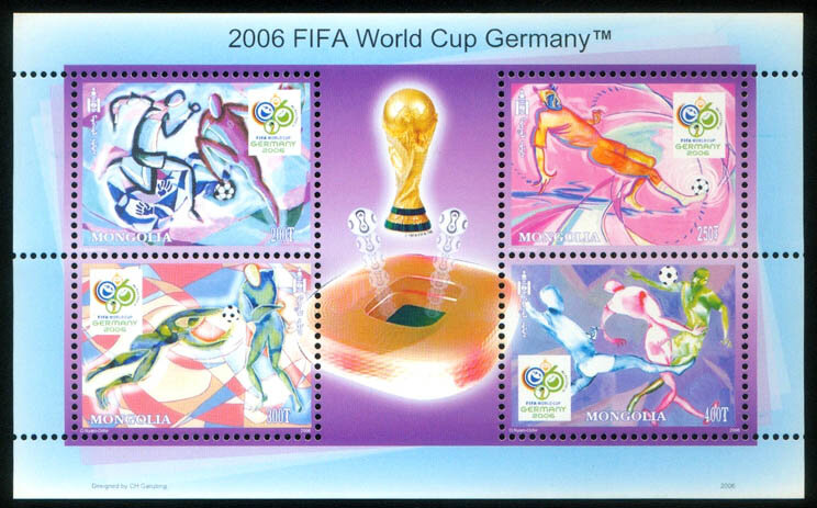 Почтовые марки Монголия 2006г. "ФИФА-2006" Футбол MNH